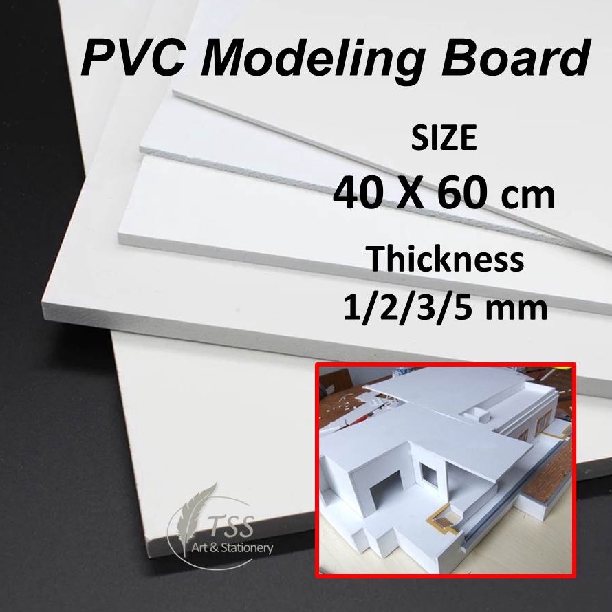 PVC Modeling Board Size: 40X60cm - Thickness 1/2/3/5mm for ...