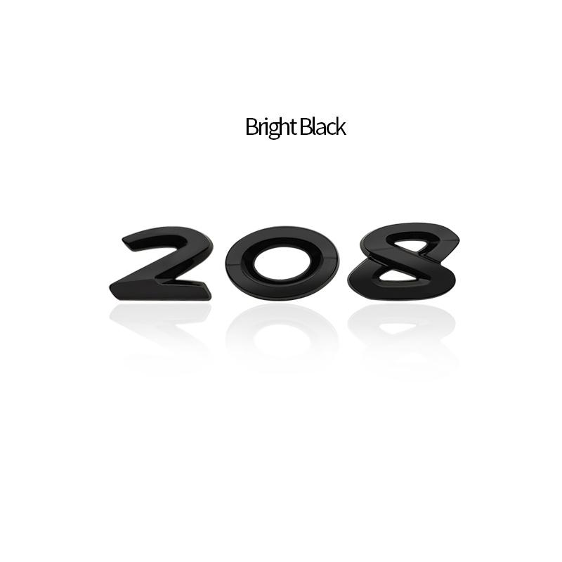 208 Logo Emblem For Peugeot Car 308 408 5008 Logo Badge 3D Metal ...