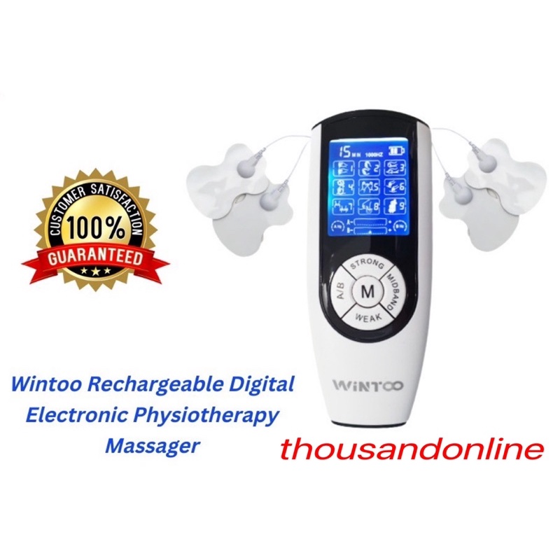 WINTOO YT-909 DUAL OUTPUT RECHARGEABLE DIGITAL ELECTRONIC PHYSIOTHERAPY ...