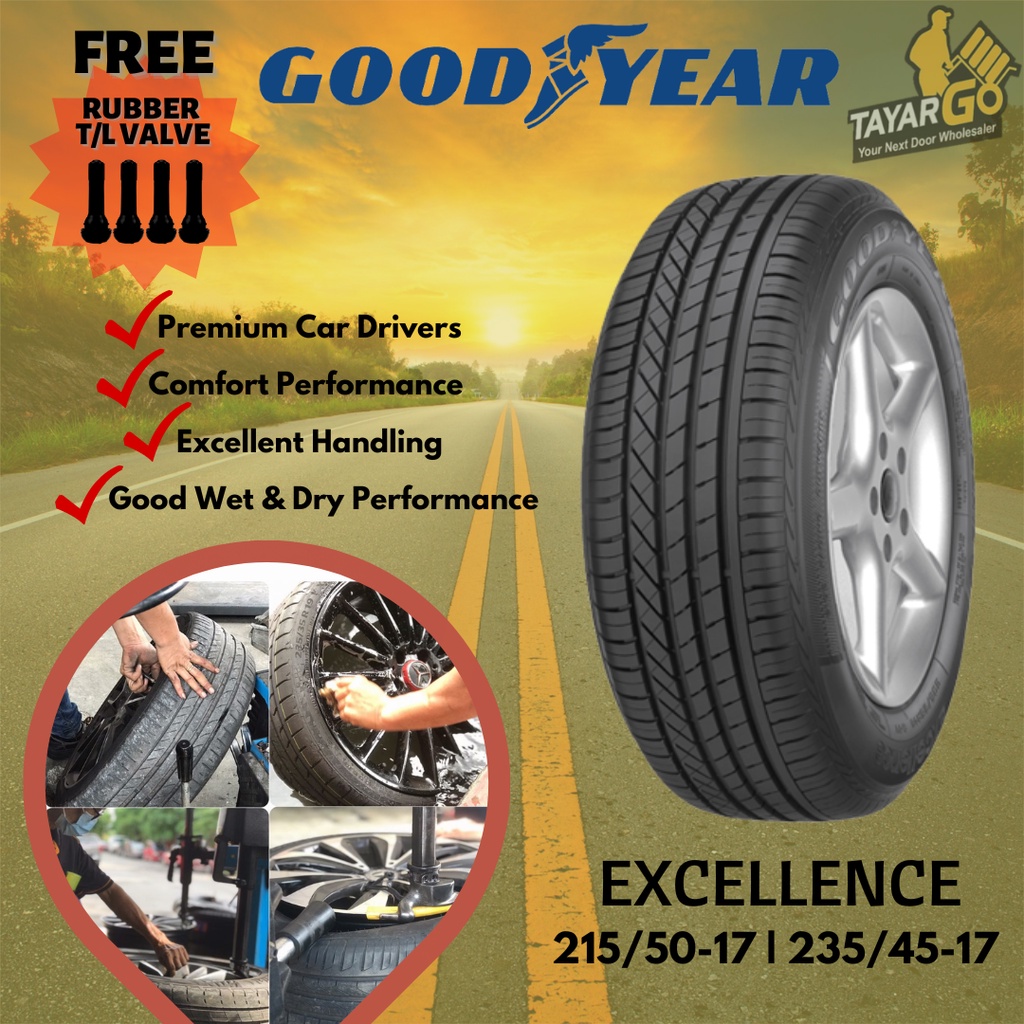 TAYARGO Car Tyre Size 215 50 17 Tyre 215 45 17 Goodyear Tayar Kereta ...