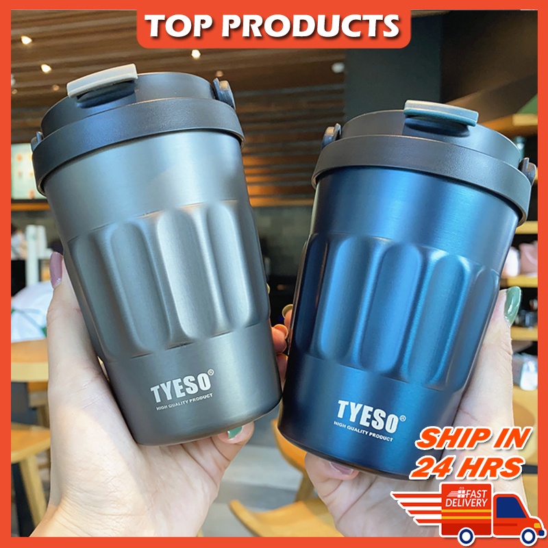 400/500ml 304 Stainless Steel Flask Vacuum Coffee Cup Thermos Tumbler ...