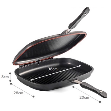 DESSINI Original Kuali Pemanggang Ajaib Non Stick Double Sided Grill ...