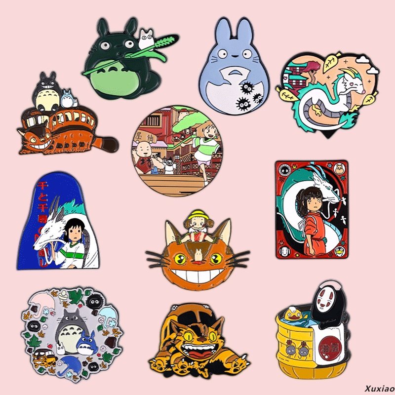 Cartoon Japanese Anime Spirited Away Totoro Brooch Gifts for Friends ...