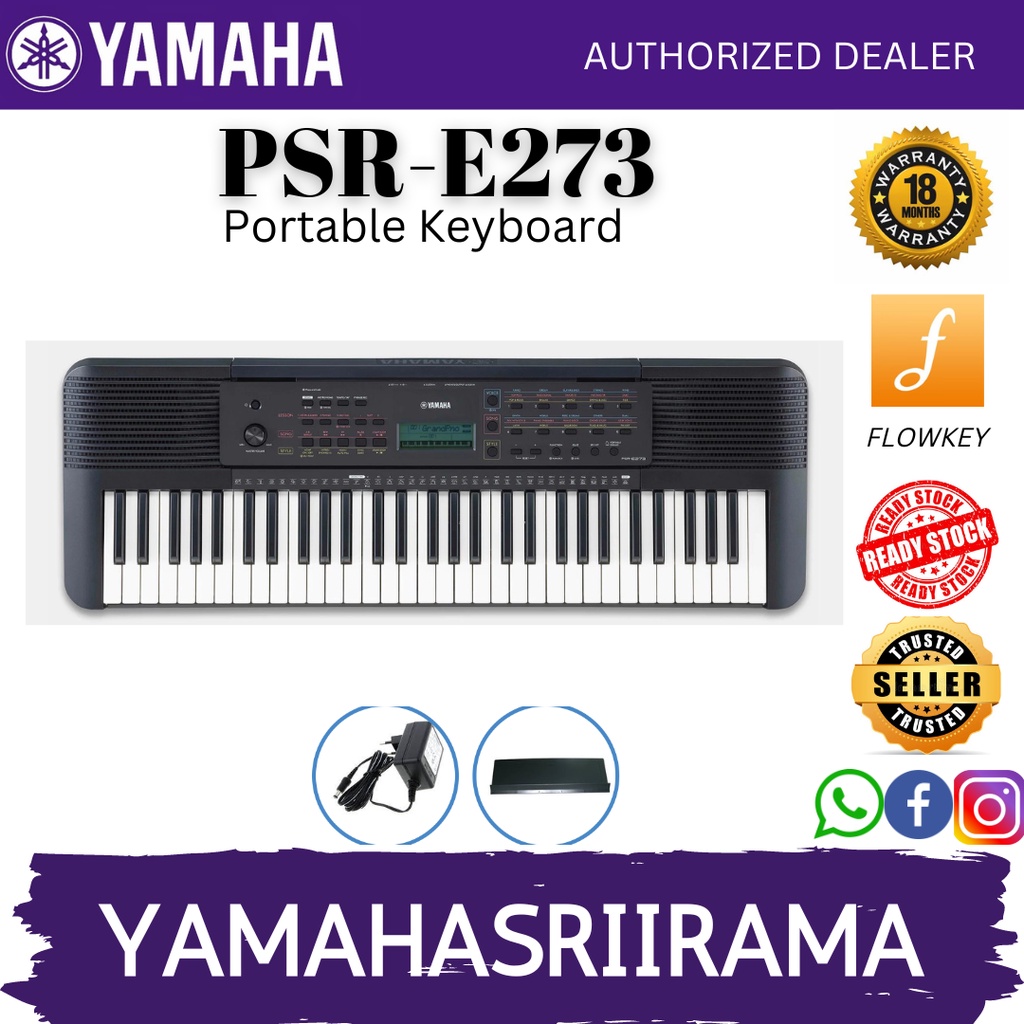 Yamaha PSR-E273 61 Keys Keyboard ( PSR E273 / PSRE273 ) | Shopee Malaysia