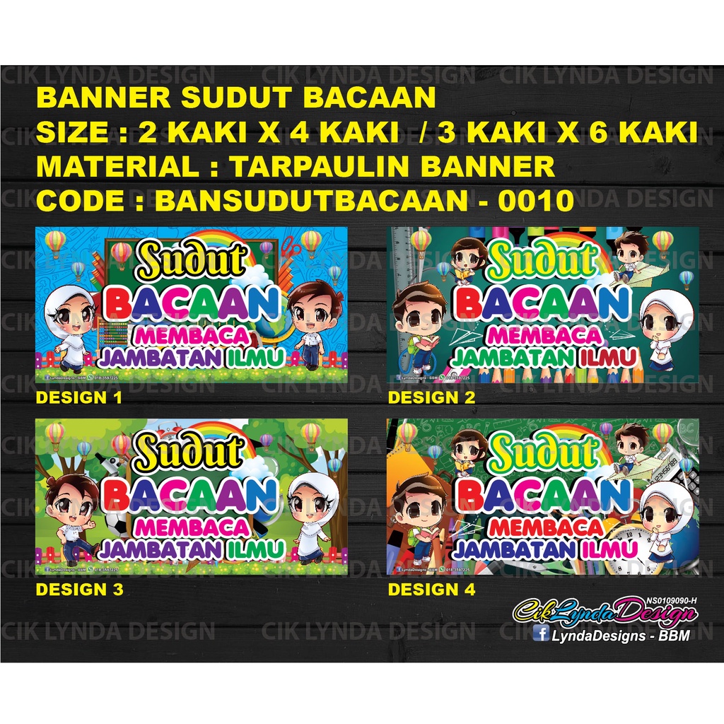 PRE-ORDER - BANNER 3 KAKI X 6 KAKI - SUDUT BACAAN | Shopee Malaysia