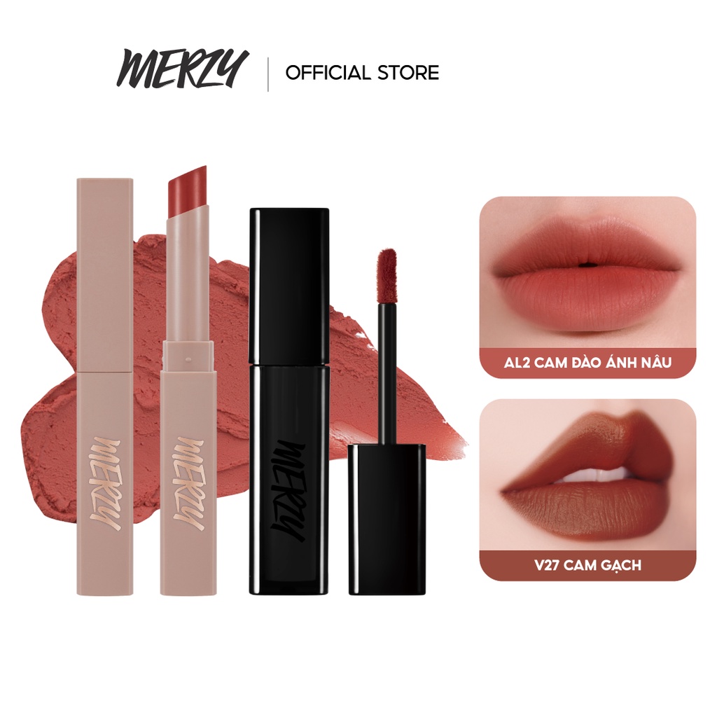 Combo 2 Merzy The First Velvet Tint Matte Lipstick 1.8G + [Ver Noir ...