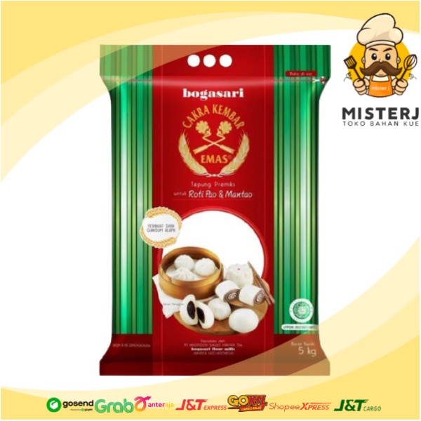 Bogasari Chakra Twin Gold Pao and Mantao Bread | 5 Kg | Bogasari Cakra ...