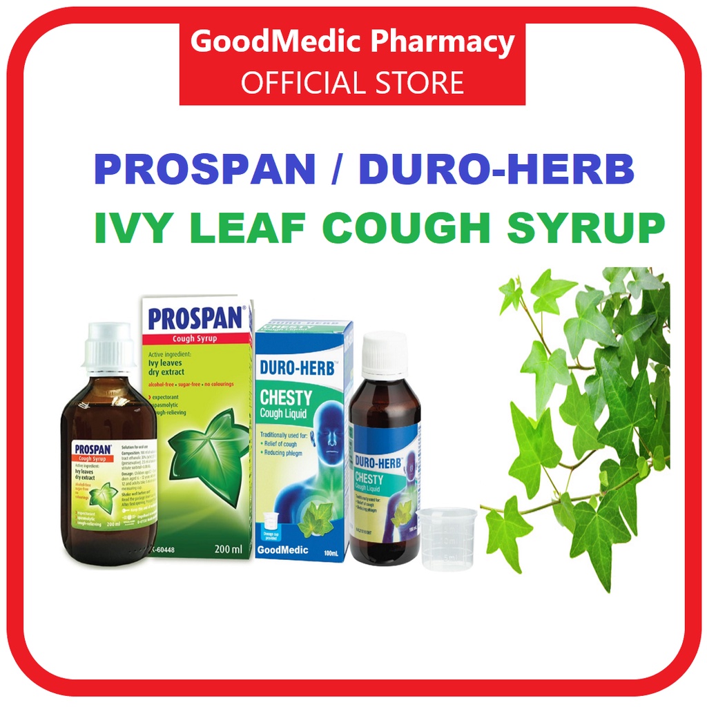 Prospan Cough Syrup Prospan F Cough Syrup Duro Herb Ivy Leaf