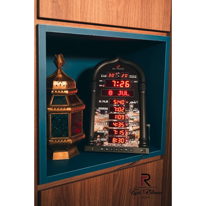 Al-Fajia Azan Clock (Latest Version)-Jam Azan/LED Wall Azan Clock/Auto ... Al-Fajia Azan Clock (Latest Version)-Jam Azan/LED Wall Azan Clock/Auto ...