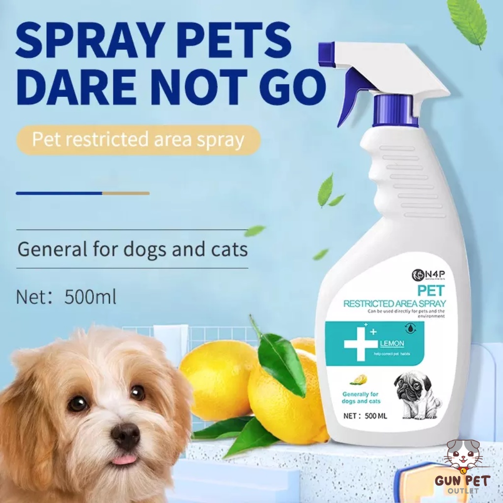 GUN PET Repellent Spray Penghalau untuk Masalah Kucing Anjing berak ...