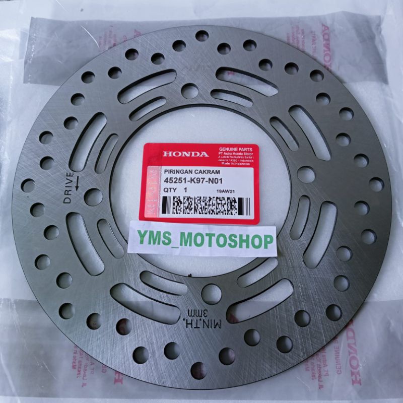 Front Disc Plate Honda PCX 150 OLD/NEW 3MM Original Sunstar (K97 ...