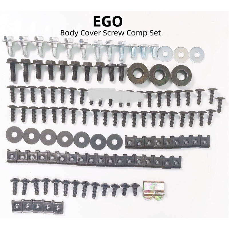 Yamaha EGO V1 Old Body Cover Screw Complete Set Skru | Shopee Malaysia