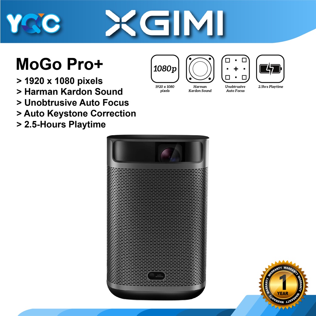 Portable Projector XGIMI Mogo Pro Plus Small Projector Screenless TV ...