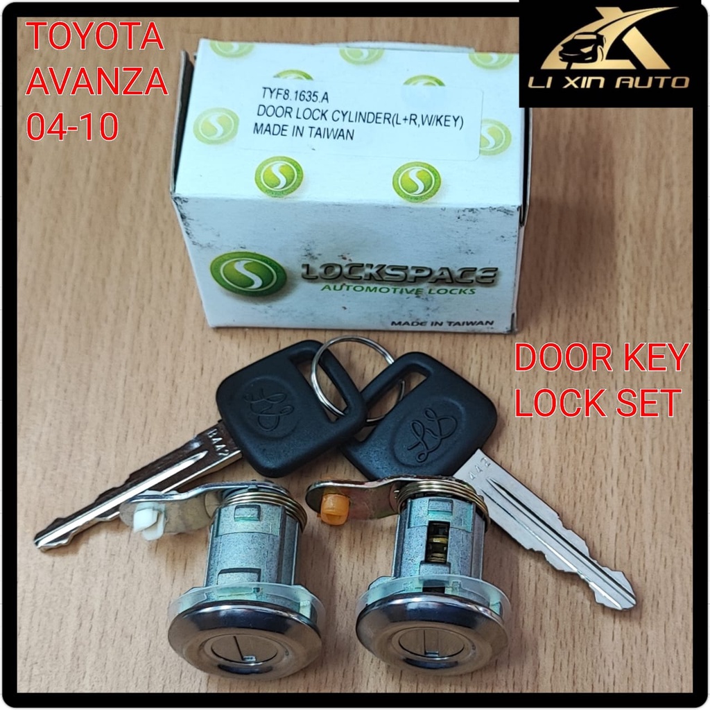 TOYOTA AVANZA F601 2004 DOOR KEY LOCK SET ( 2PCS ) LEFT AND RIGHT SIDE ...