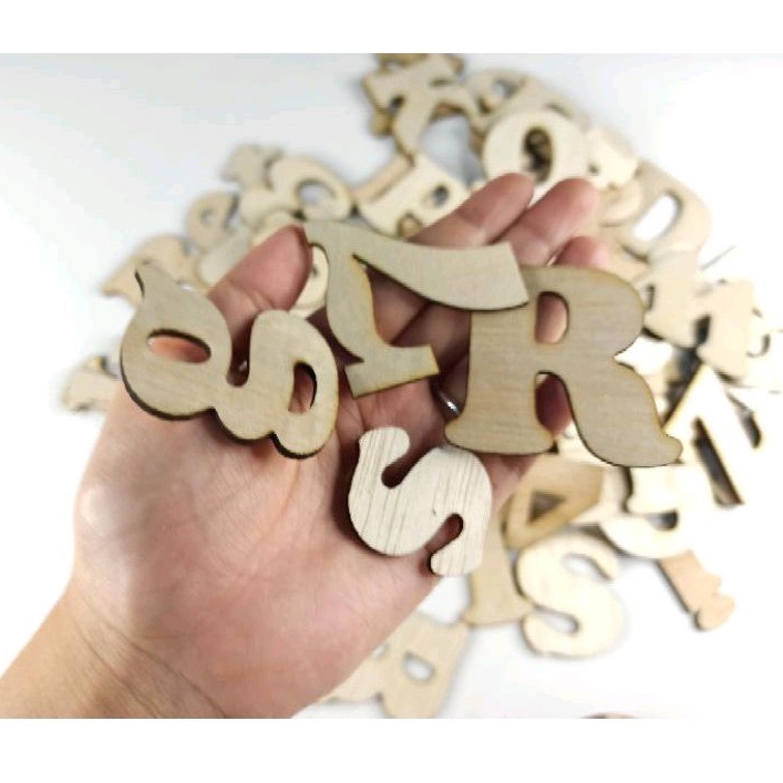 KAYU Wooden Letters 2 3 4 5 6 7 8 9 10 cm | Shopee Malaysia