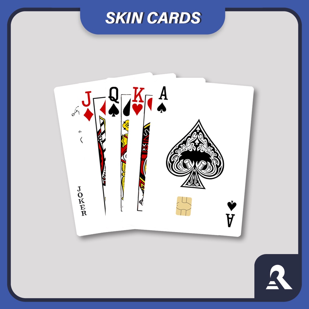 Playing Card Version (Skin/ATM Card Sticker, Flazz, Debit/ Credit ...