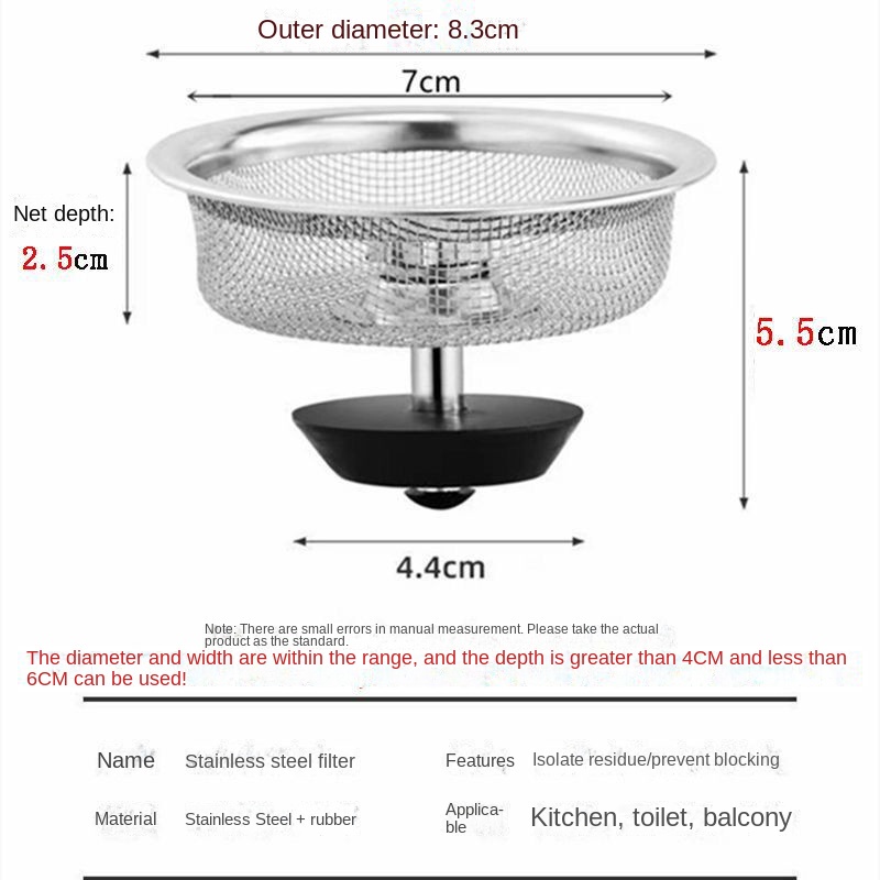 Kitchen drain sink filter mesh dish sink sink drain waste cover ...