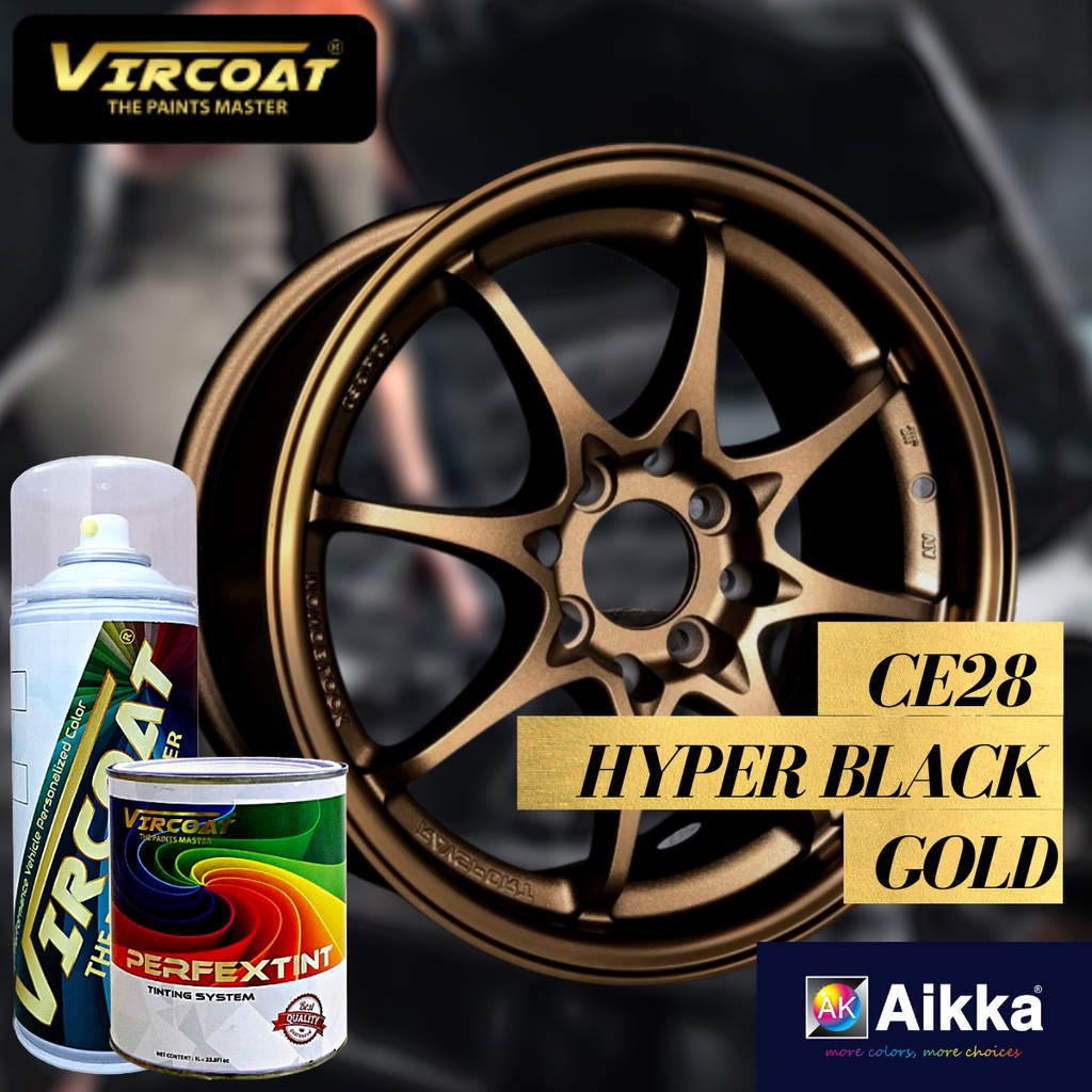 [CE28 Sport Rim Hyper Black Gold WL15] AIKKA VIRCOAT Aerosol Spray 2K ...