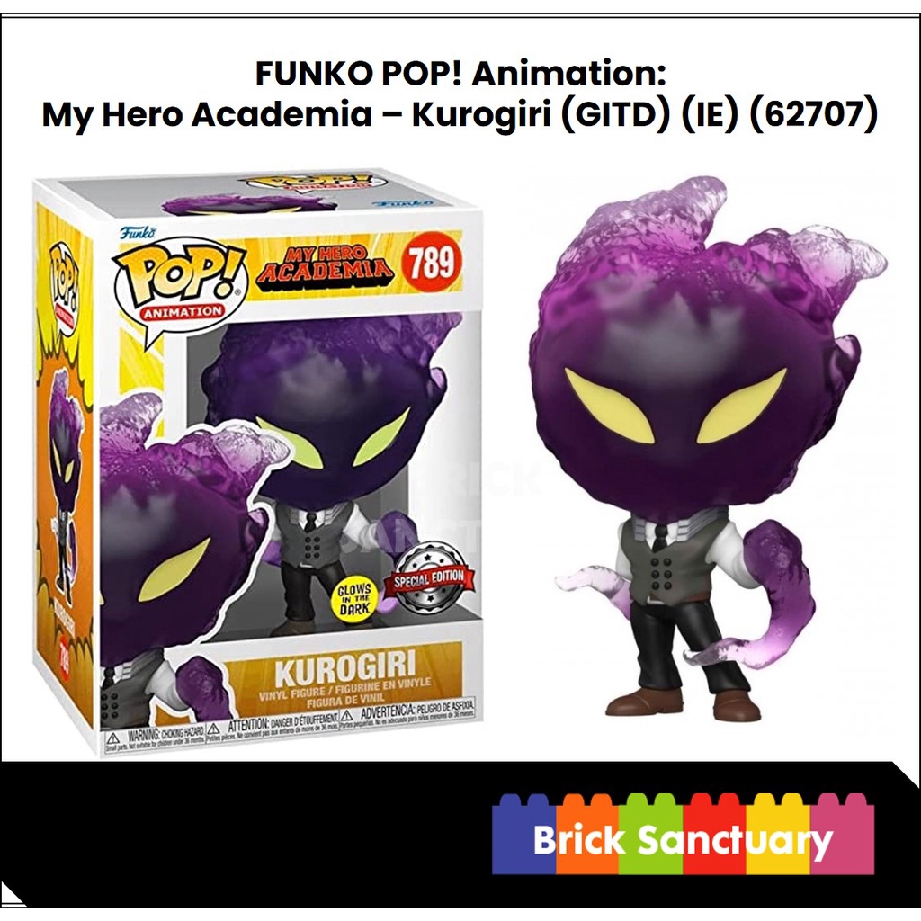 FUNKO POP! Animation : My Hero Academia - Kurogiri (GITD) (IE) (62707 ...