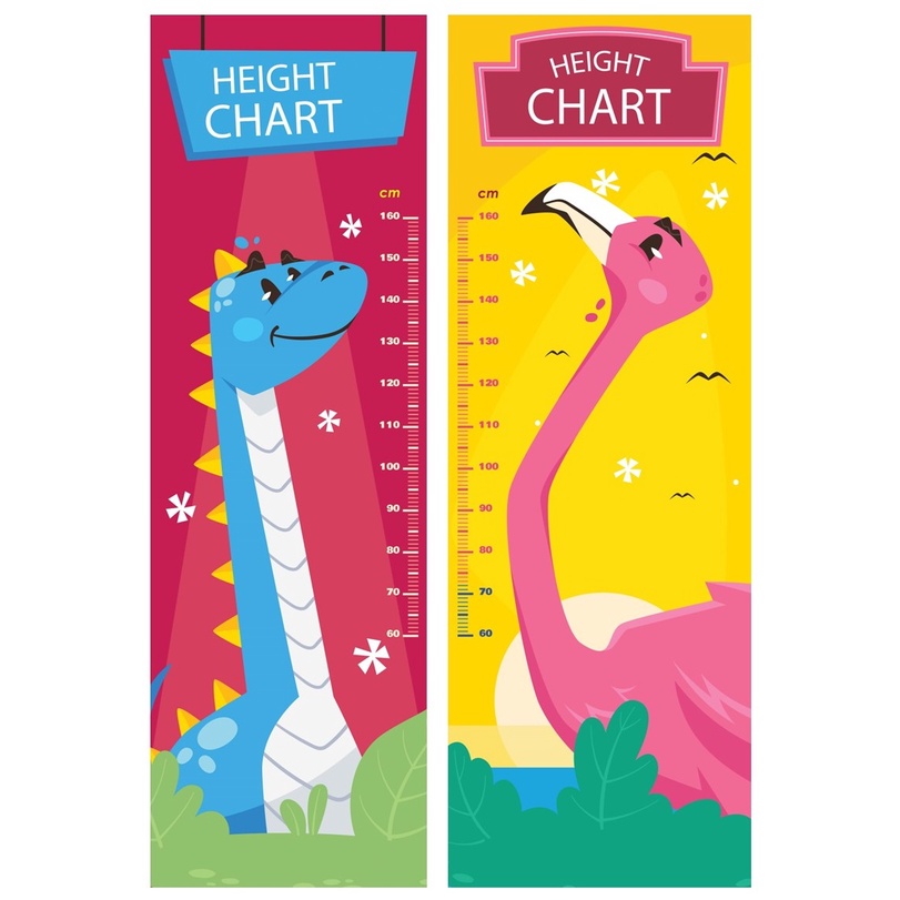 Carta ukuran tinggi (height chart) untuk prasekolah dan sekolah rendah ...