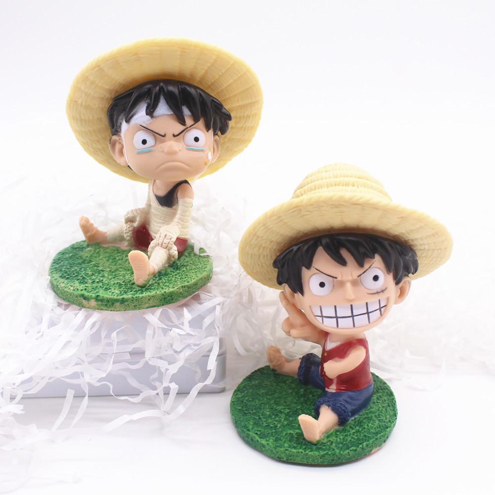 Super Cute Sitting Luffy Chibi Model 11cm | Shopee Malaysia