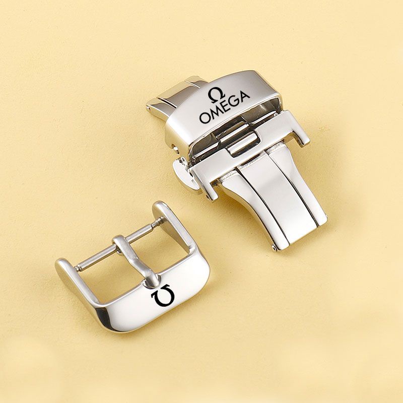Stainless Steel Pin buckle Metal Butterfly clasp For Omg For Moonwatch ...