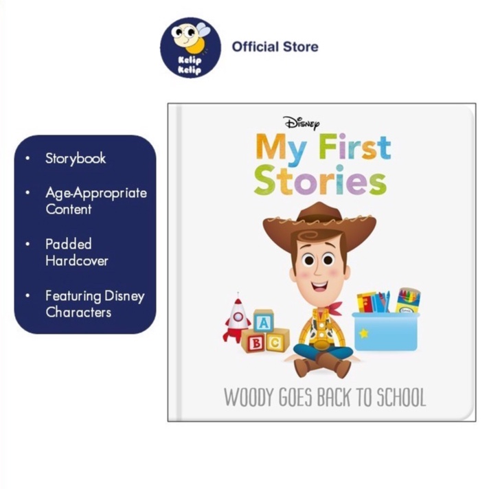 Disney My First Stories Woody Goes Back to School Hardcover Story Book ...