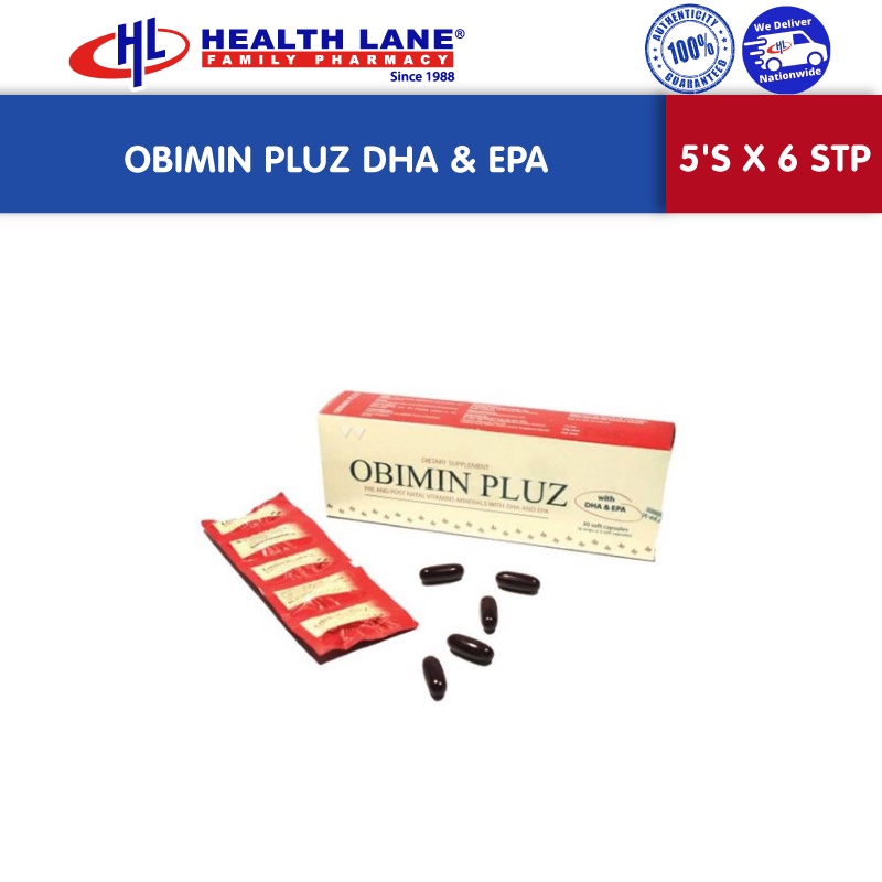 Obimin Pluz Dha & Epa (5's x 6 Stp) | Shopee Malaysia