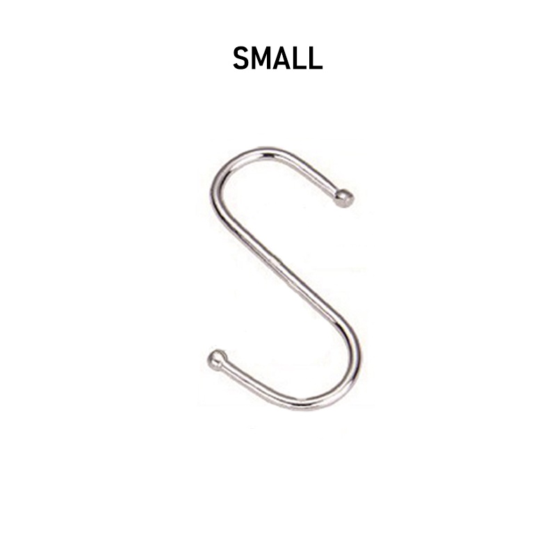 𝗥𝗘𝗦𝗜𝗦𝗧𝗔𝗡𝗧 𝗪𝗘𝗜𝗚𝗛𝗧 》Stainless Steel S Shape Hook Multipurpose Thick Metal ...