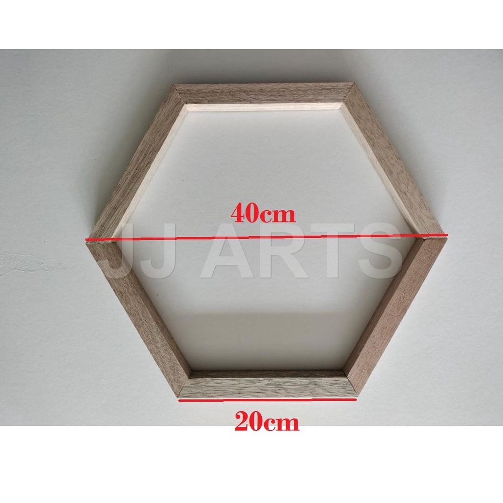 Hexagon Canvas Frame-Hexagon Frame-Wooden Hexagon Frame-Frame Kayu ...