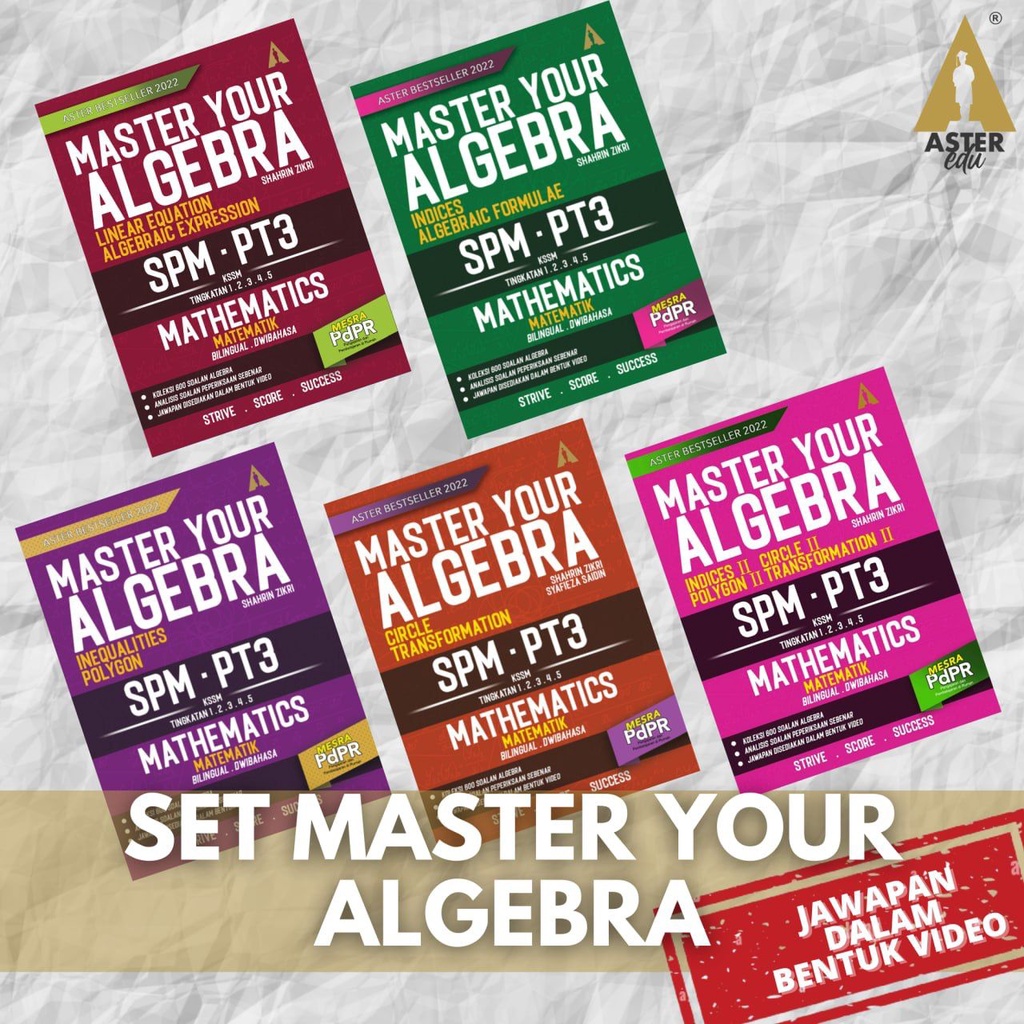 Master Your Algebra by Aster | Shopee Malaysia