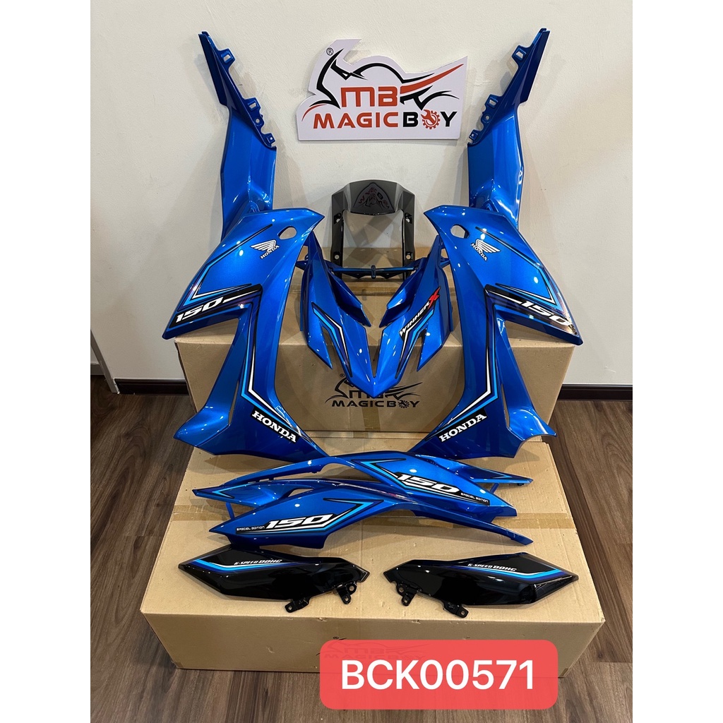 BIG BIKER BODY COVER SET RSX150 WINNER STRIPE EX THAI RAINBOW BATMAN ...