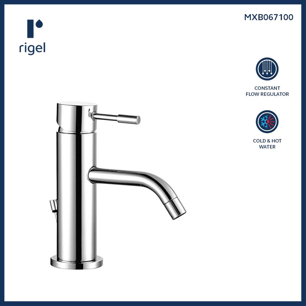 [P.O] RIGEL Bathroom Deck Mounted Basin Mixer Water Tap Faucet MXB067100 | Shopee Malaysia