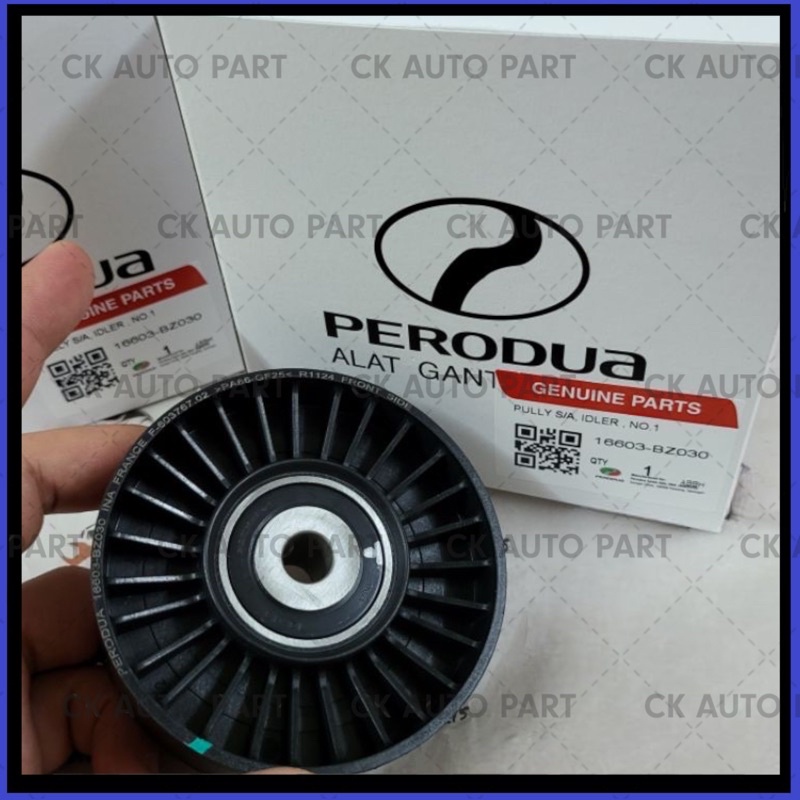 100% Original Perodua Alza 1.5 Fan Belt Tensioner Pulley Idler Bearing ...
