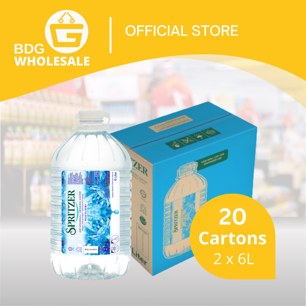 Spritzer Distilled Drinking Water 2 x 6Lit | Shopee Malaysia