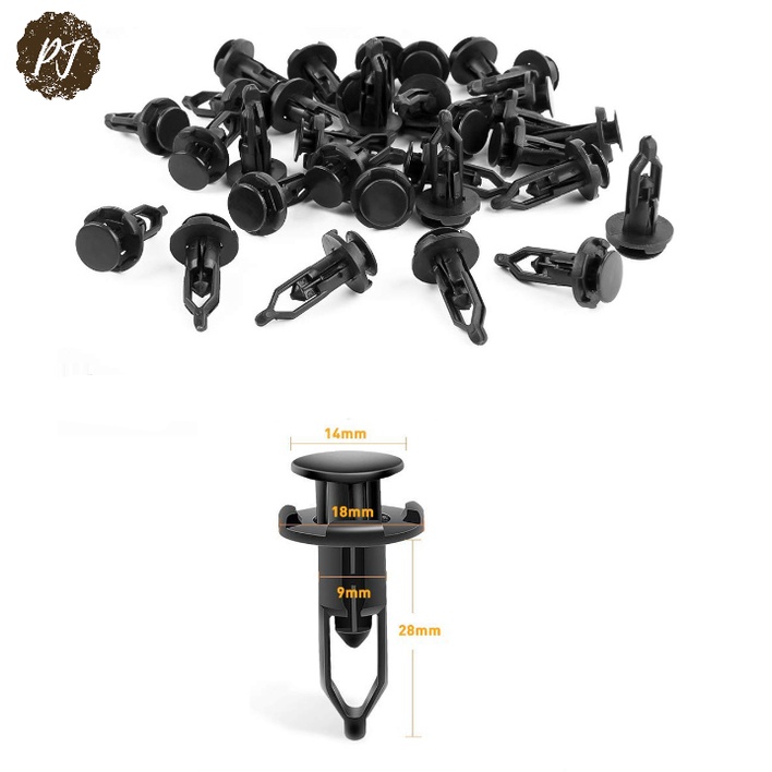 Buttons Rivet Clip Clove Fender Bumper Fender 9mm Universal Lexus Car ...