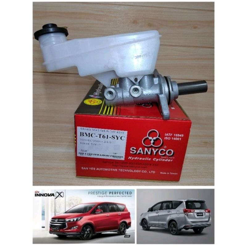 TOYOTA INNOVA 2017Y TGN140 NEW MODEL BRAKE MASTER PUMP CYLINDER SANYCO ...