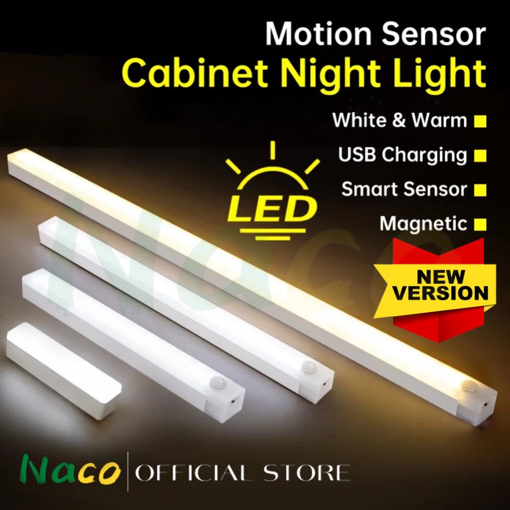 Motion Sensor Light Wireless LED Night Light Bedroom Decor Light ...