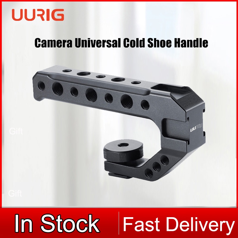 UURIG R005 Camera Top Handle Hand Grip Handgrip for Monitor Mic Rig Cold Shoe for Nikon Canon ...