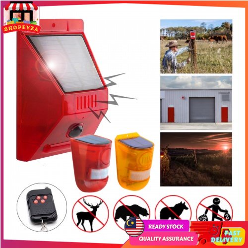 Solar Lamp Siren Alarm Solar Sensor Light Solar Motion Sensor Light ...