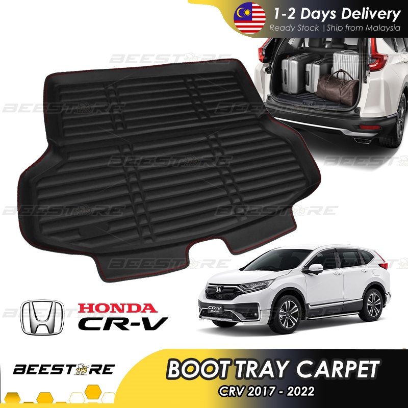 Honda CRV Rear Car Boot Tray Cargo Compartment Carpet Leather Protector ...