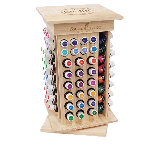Original Wooden Rotating Tower Display Rack for Essential Oils Young ...
