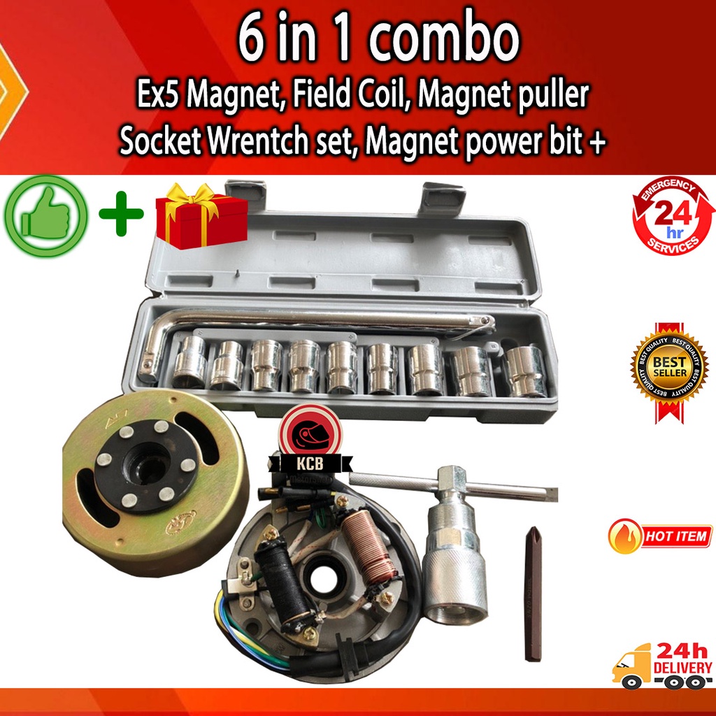 Ex5 High Power Magnet Combo Coil Magnet Socket Wrench Set Magnet Puller ...