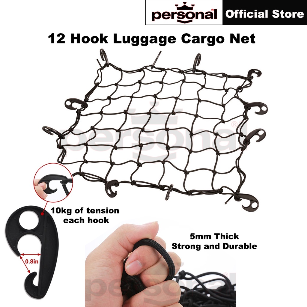 Luggage Net/Car Roof Rack Net Luggage (Jaring Untuk Roof Rak Kereta ...
