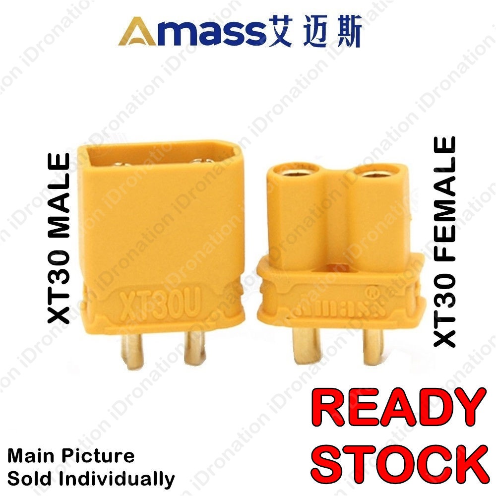 DIY Drone Amass ESC XT30 XT30U XT 30 Male Female 3 Pin Pole Motor 3.5MM ...
