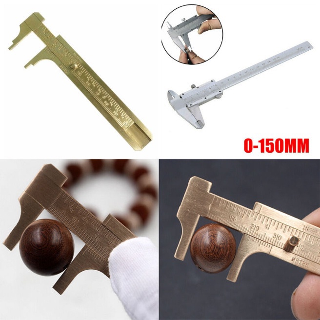 Mini Metal Scale Brass/stainless steel Sliding Gauge Vernier Caliper ...