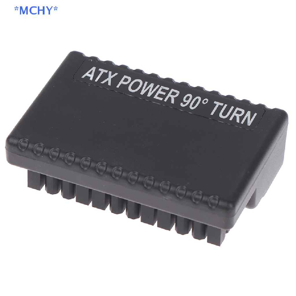 MCHY> ATX 24 Pin to 90 Degree Power Plug Adapter Mainboard Motherboard ...