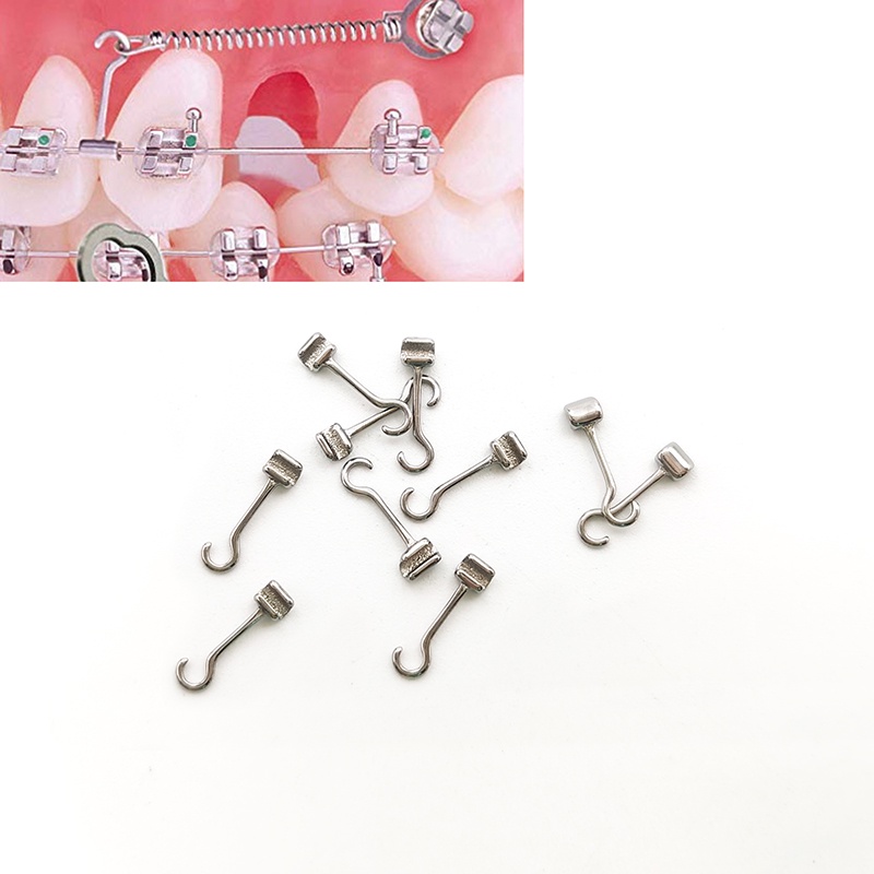 10 Pieces/bag Dental Orthodontic Crimpable Hooks Question Mark Hook ...