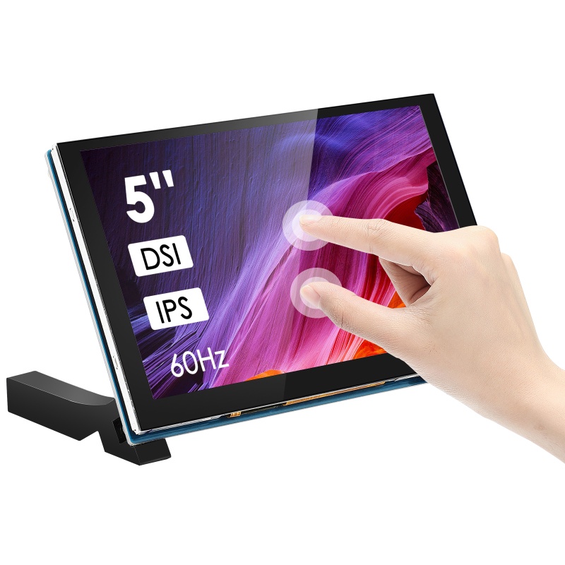 Raspberry Pi Touchscreen Monitor, 5 Inch Portable IPS USB Monitor ...