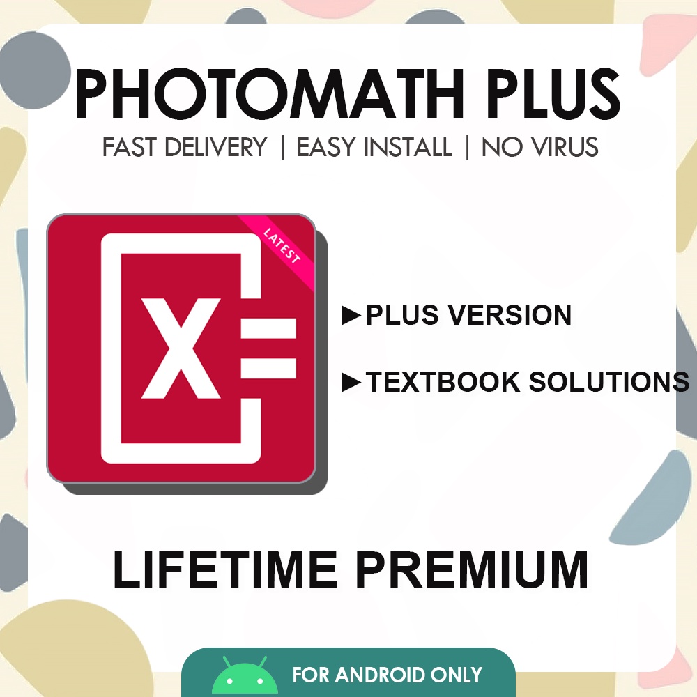 Photomath Plus ⚡ Lifetime Premium ⚡ Android APP | Tools | Shopee Malaysia